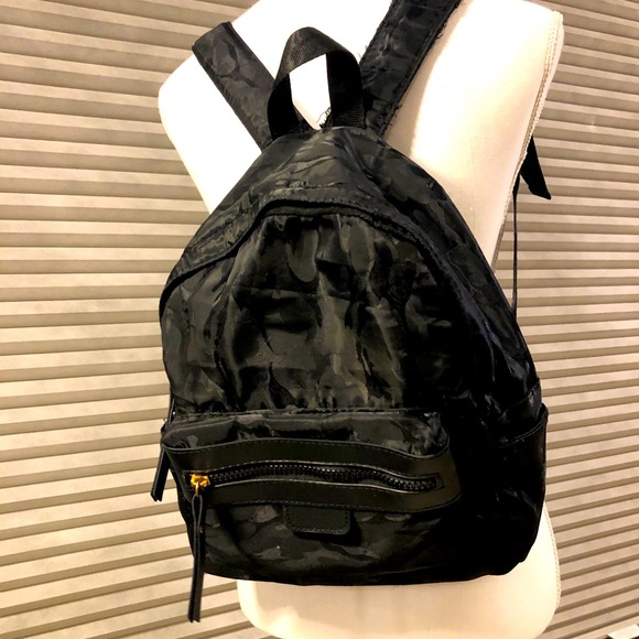 Bags | Nylon Camo Mini Backpack Black | Poshmark